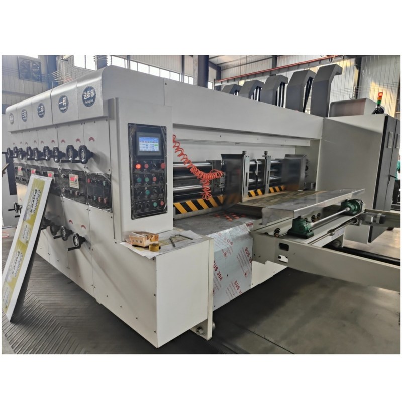 Restaurant Corrugated Cardboard Printing Machine Flexo Print And Cut ...